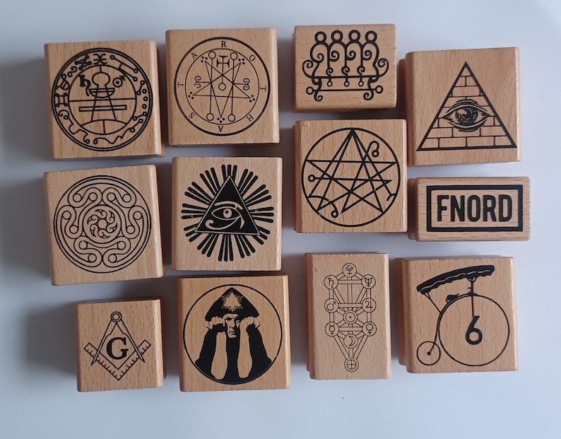Thelemic Eye in Triangle Rubber Stamp - Etsy