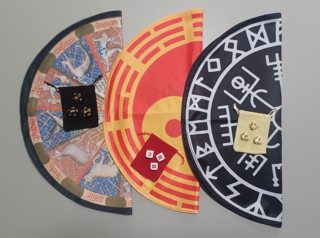 Oracle Dice BUNDLE With I-ching, Runes, Astrology With INSTRUCTIONS and ...
