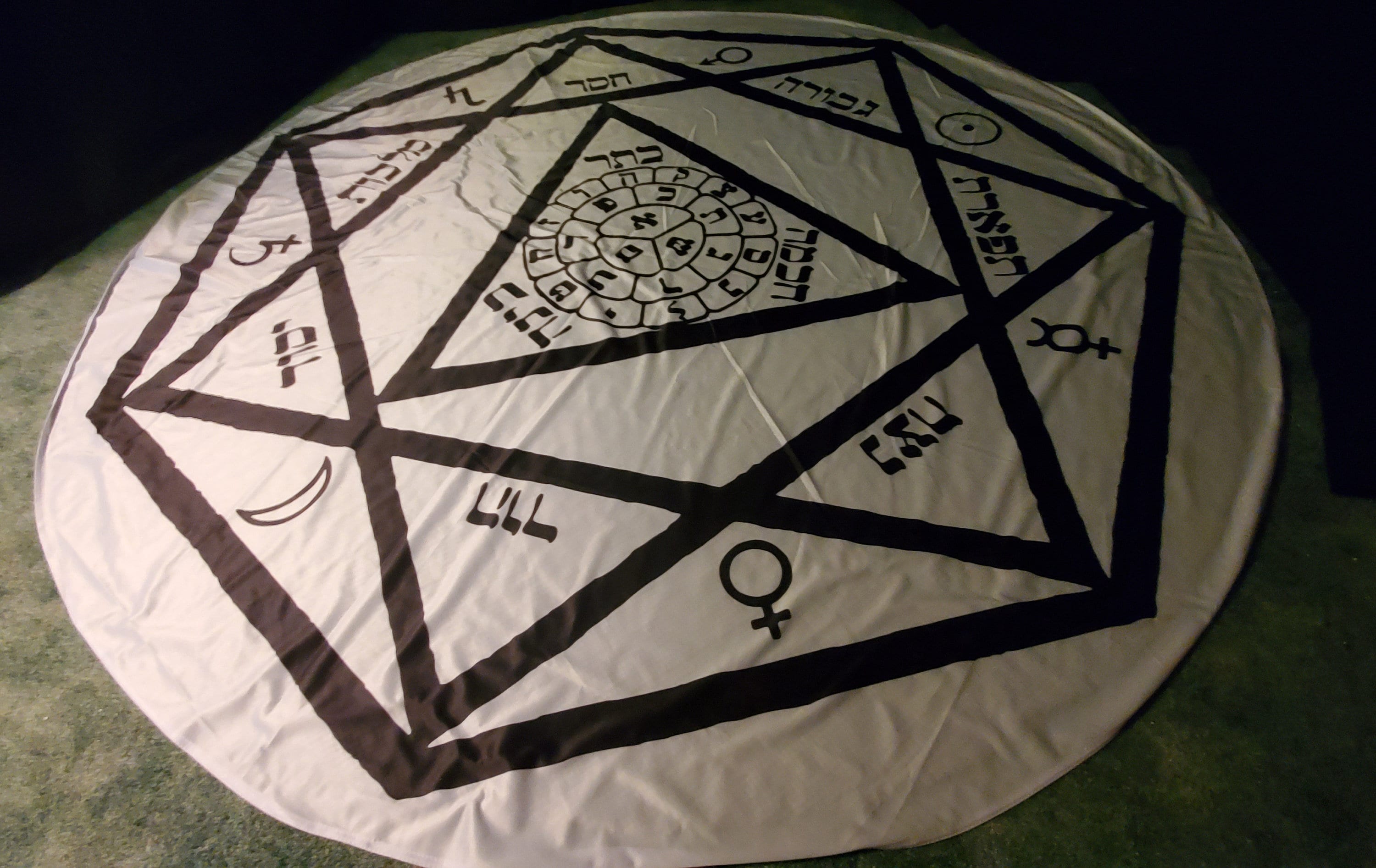 Entire Vault of the Adept Golden Dawn Ritual Circle Cloth - Etsy UK