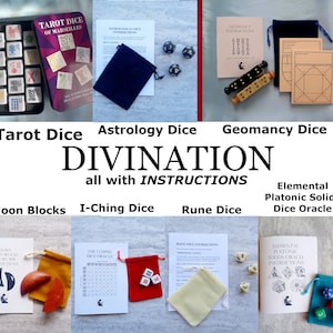 Geomancy Dice Set BLACK With INSTRUCTIONS - Etsy
