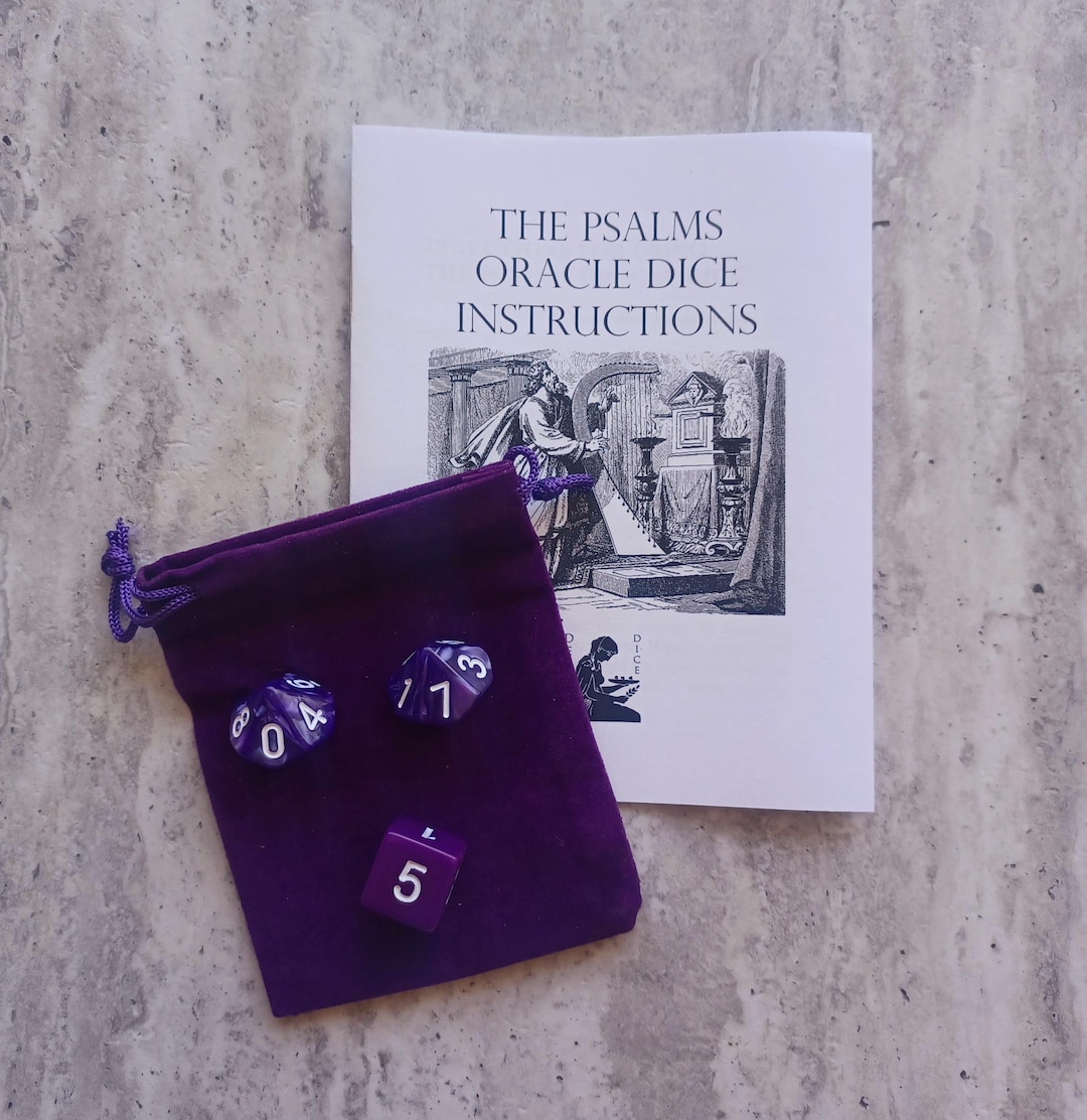 Psalms Oracle Dice With INSTRUCTIONS, Divination Bibliomancy - Etsy