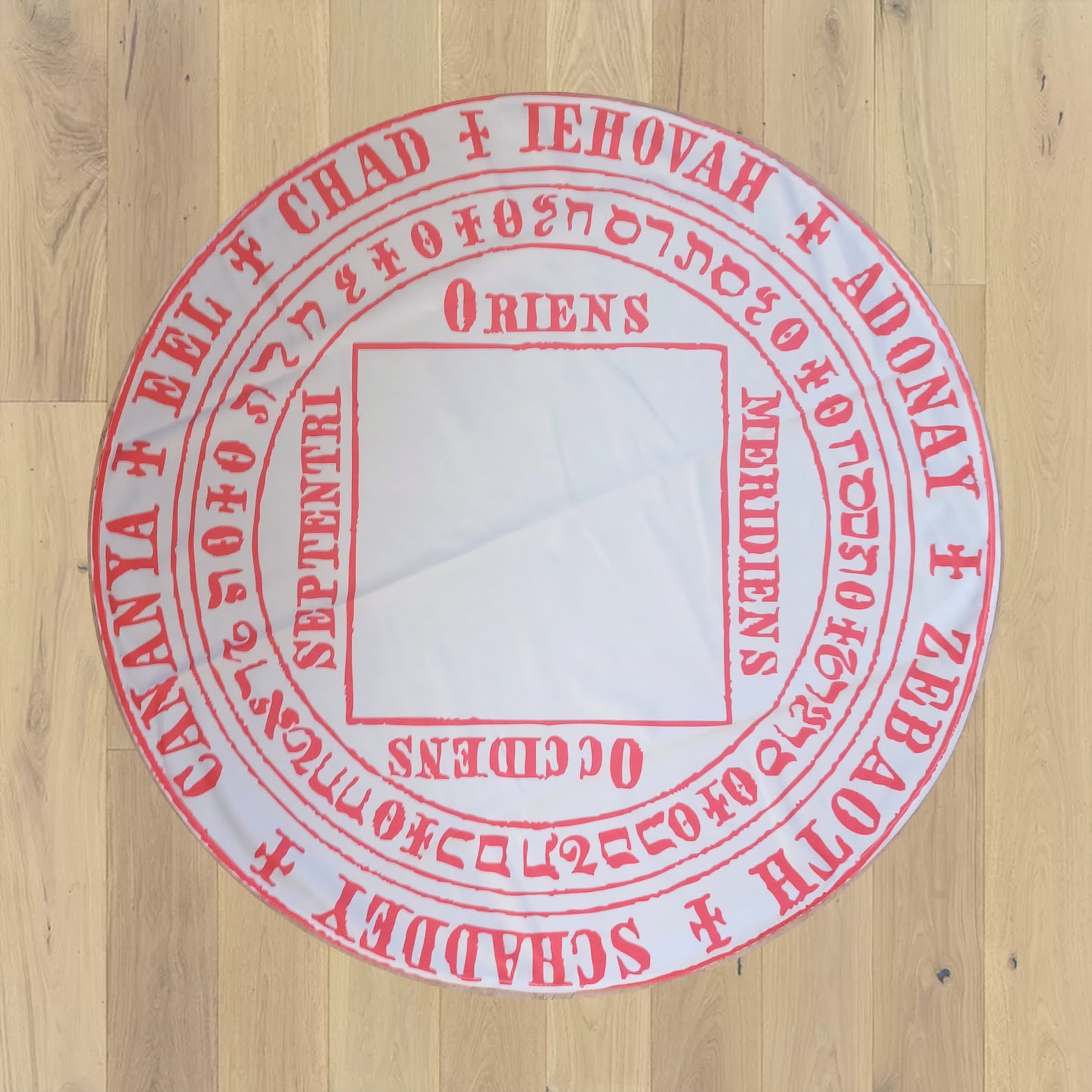 6th & 7th Books of Moses RED Ritual Circle Cloth Version 1 - Etsy