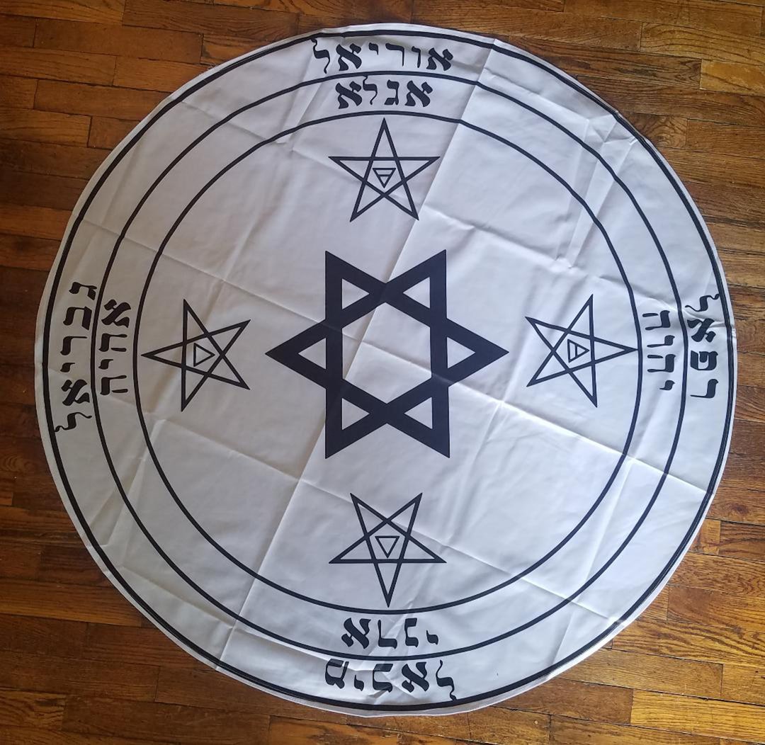 LBRP White Ritual Circle Cloth / Lesser Banishing Ritual of the ...