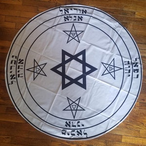 LBRP White Ritual Circle Cloth / Lesser Banishing Ritual of the ...