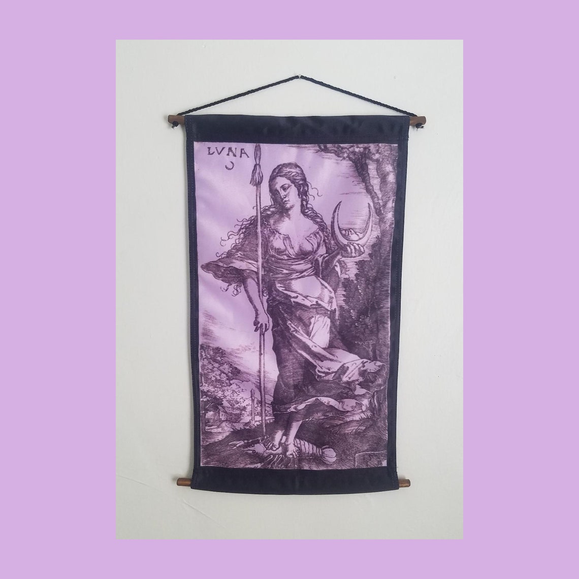 Roman Goddess Luna (moon) Decorative Cloth Wall Hanging - Etsy