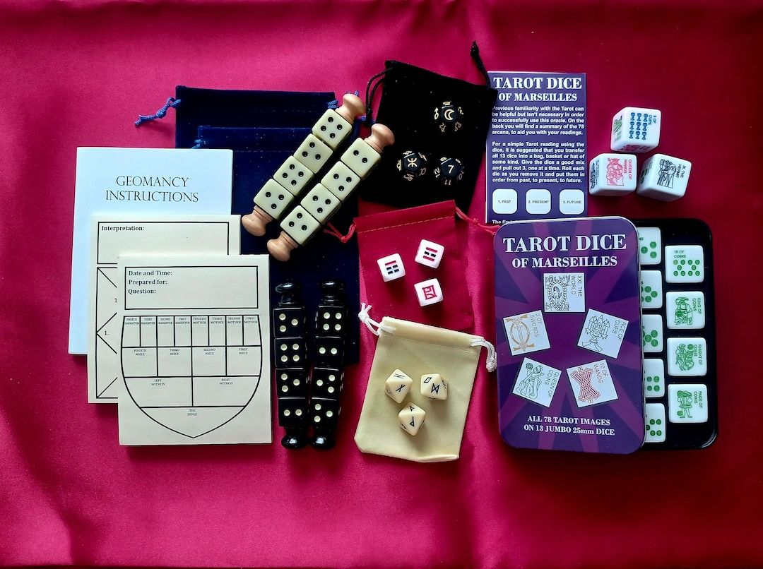 HUGE Oracle Dice BUNDLE Geomancy Tarot I-ching Rune Astrology - Etsy