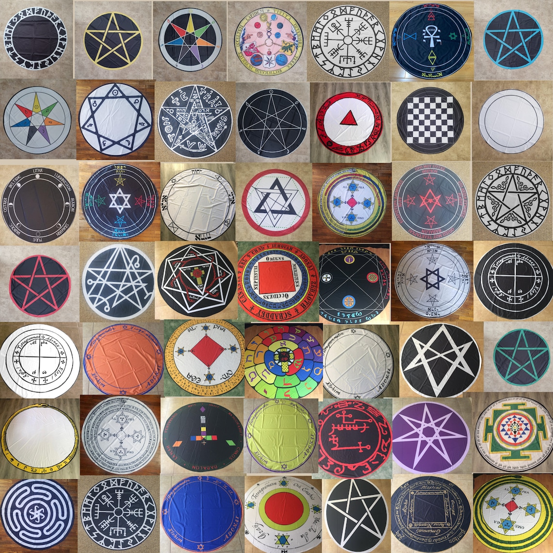 Enochian Holy Table of Practice With 7 Ensigns of Creation / - Etsy ...