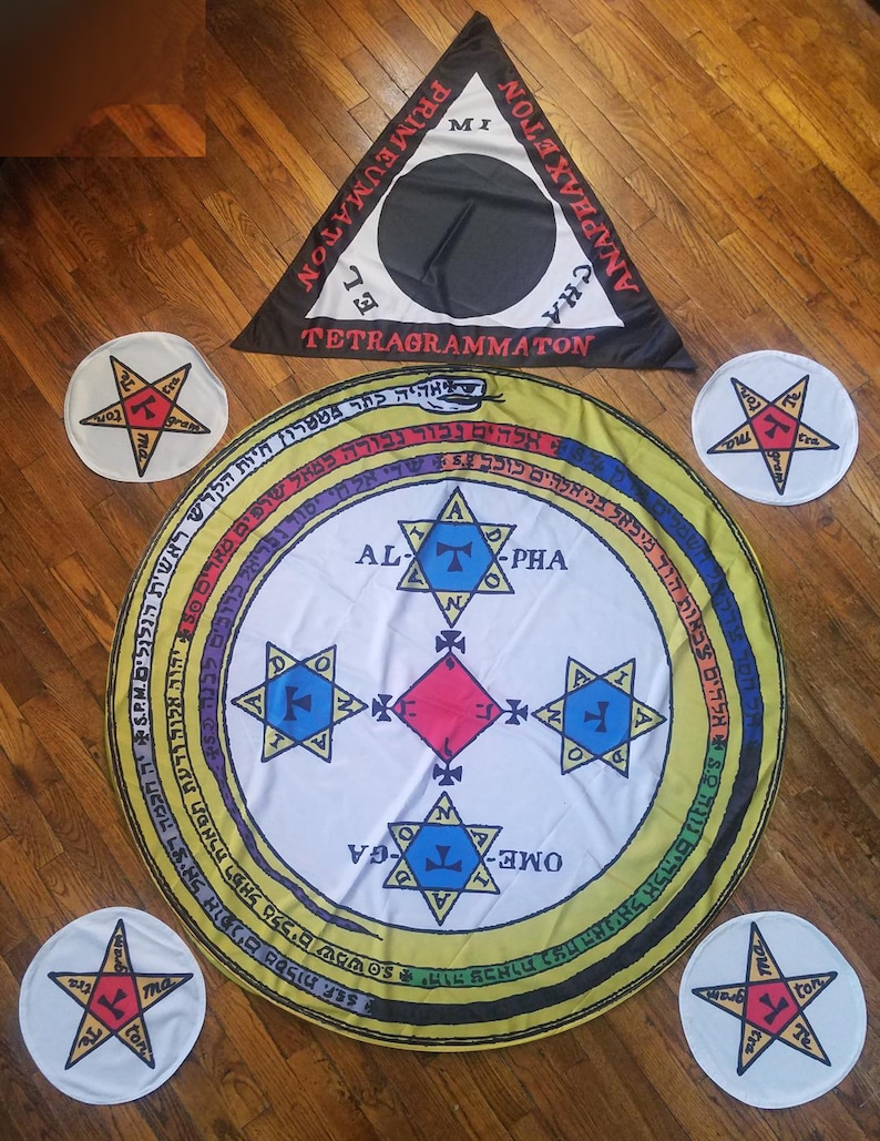 Goetia Qabalistic Colors Ritual Circle Cloth - Etsy