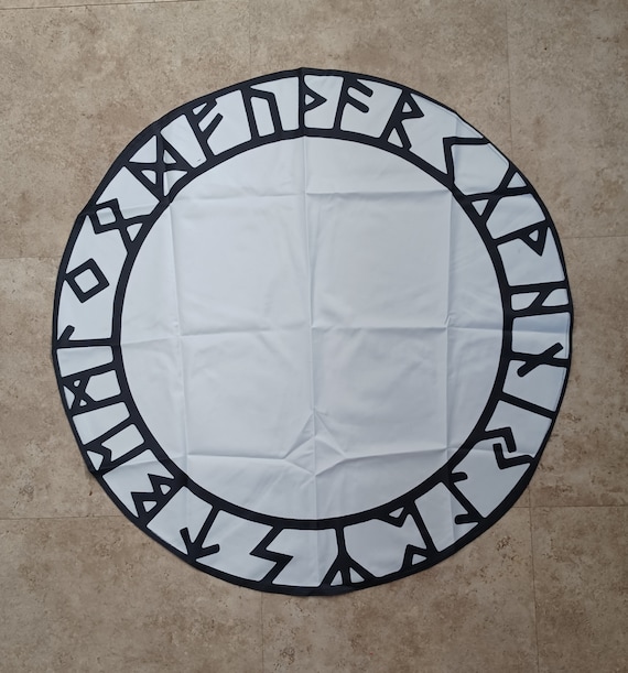 Magical Druid Circle with Elder Futhark Ritual Circle Cloth - Etsy