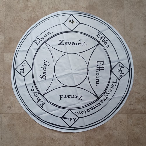 Enochian Ritual Circle Cloth - Etsy
