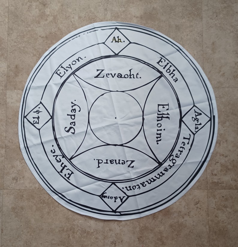 Key of Solomon Ritual Circle Cloth Version 2 - Etsy