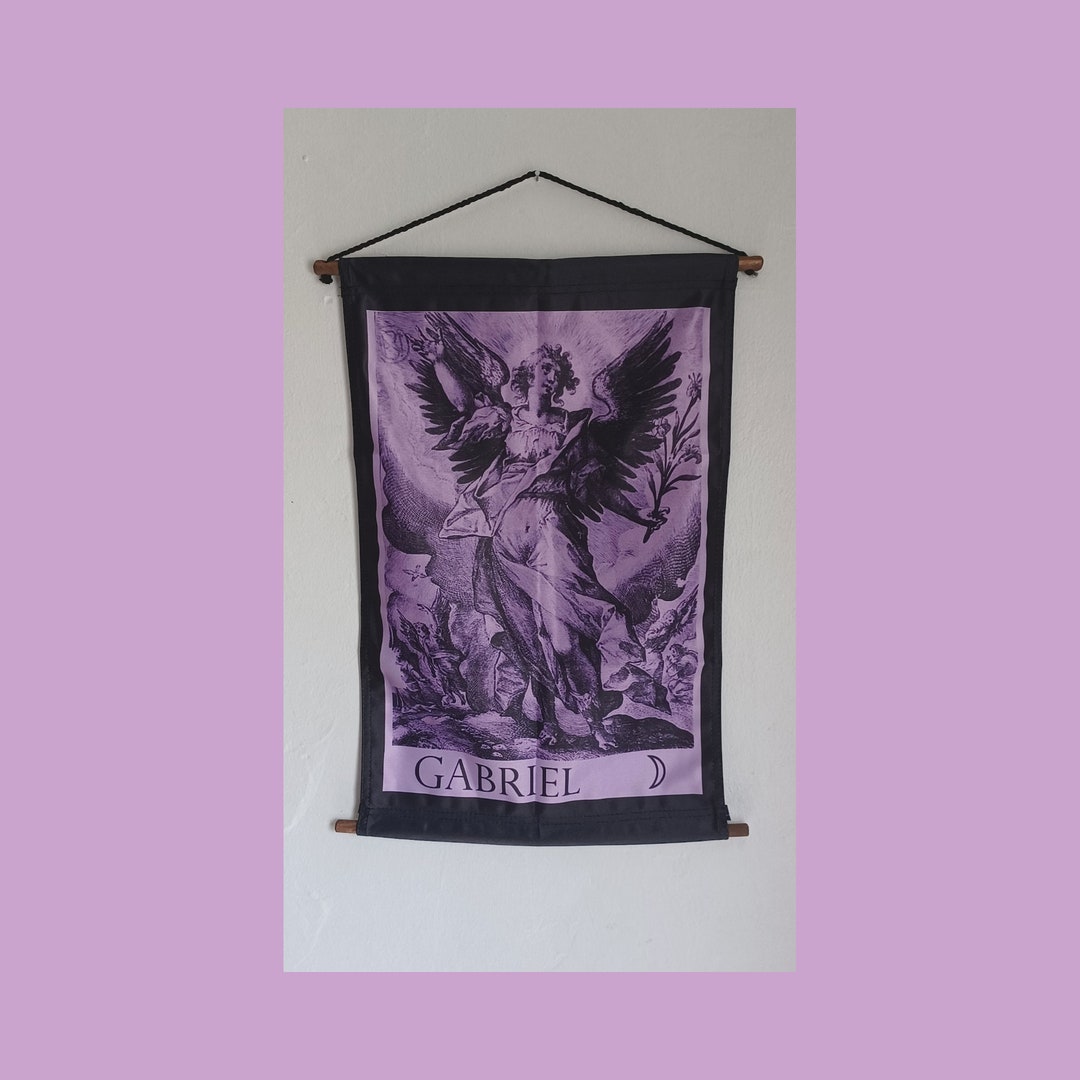 Archangel Gabriel (moon) Decorative Cloth Wall Hanging - Etsy