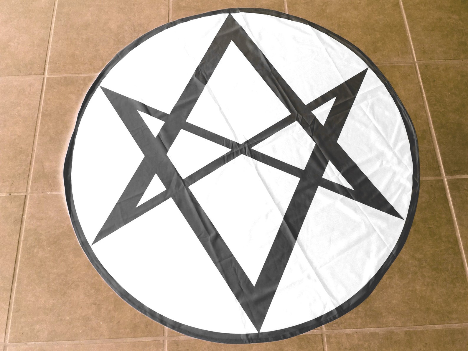 Unicursal Hexigram Ritual Circle Cloth | Etsy