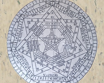 Goetia COMPELTE SET Ritual Circle Cloth Snake OR Lemegeton - Etsy