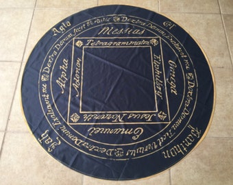 Heptameron modern Style Ritual Circle Cloth | Etsy