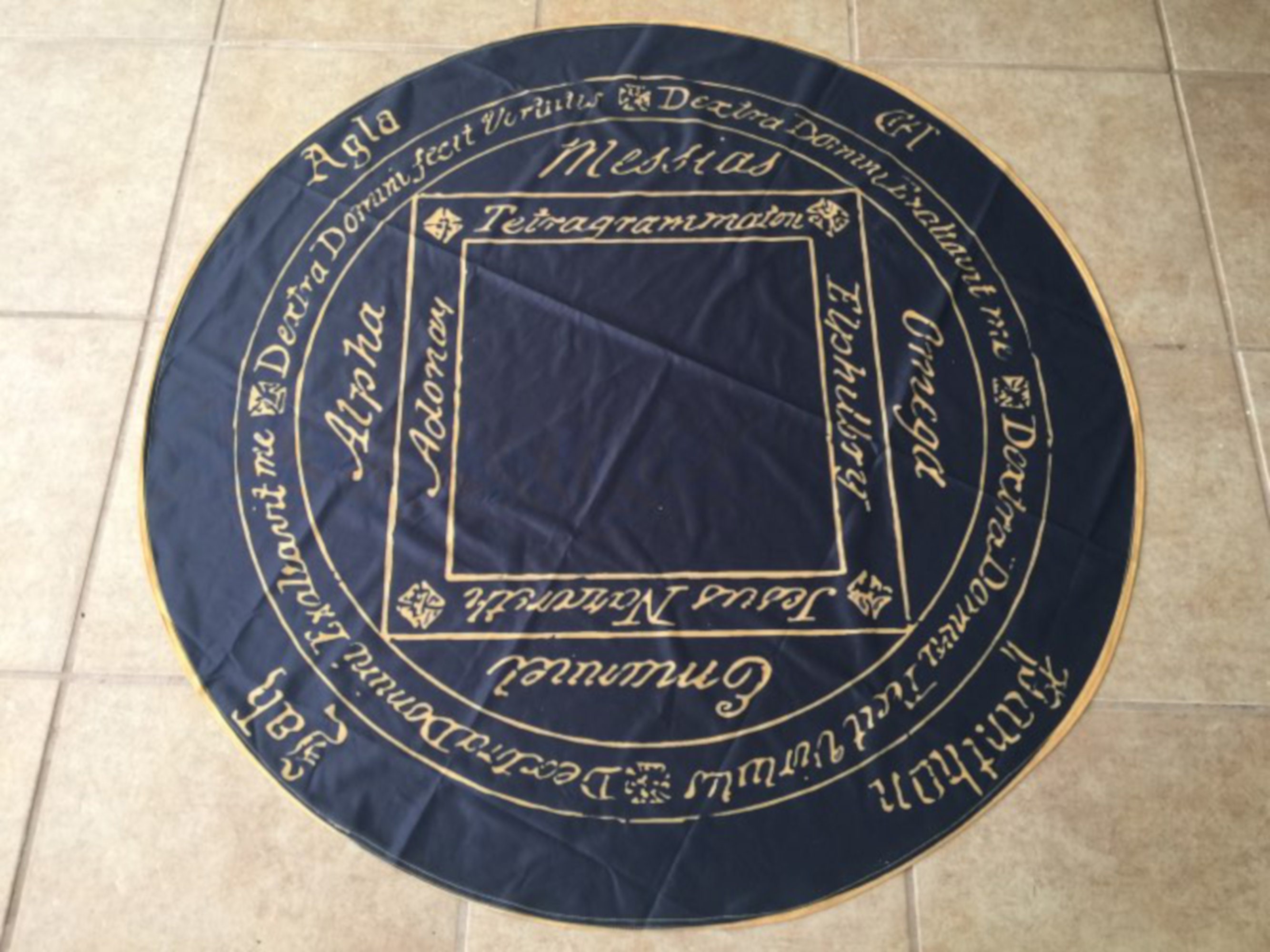 Crystallomancy Ritual Circle Cloth | Etsy