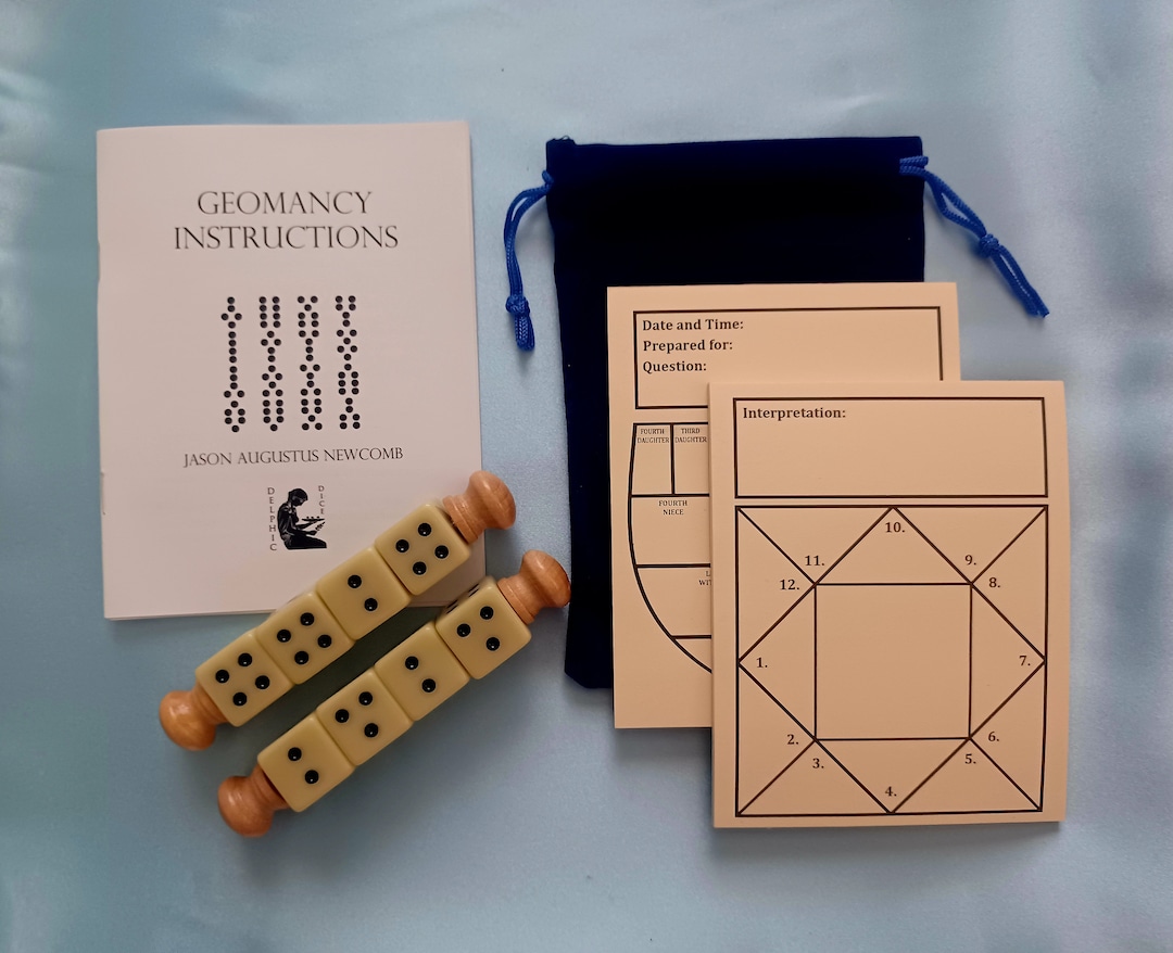 Geomancy Dice Set Bone-colored With INSTRUCTIONS - Etsy