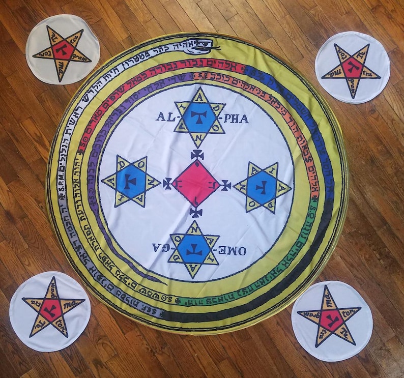 Goetia Qabalistic Colors Ritual Circle Cloth - Etsy