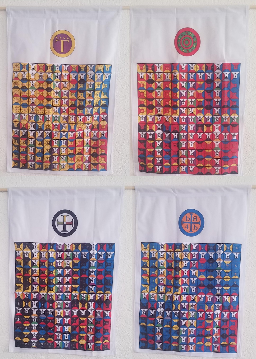 Set of 4 Enochian Elemental Tablets of the Watchtowers / Style 2 - Etsy