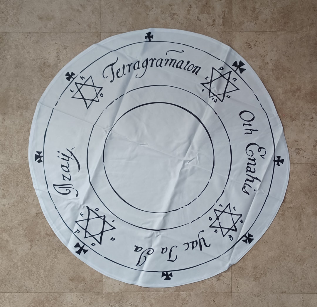 Key of Solomon WHITE Ritual Circle Cloth (version 1) - Etsy