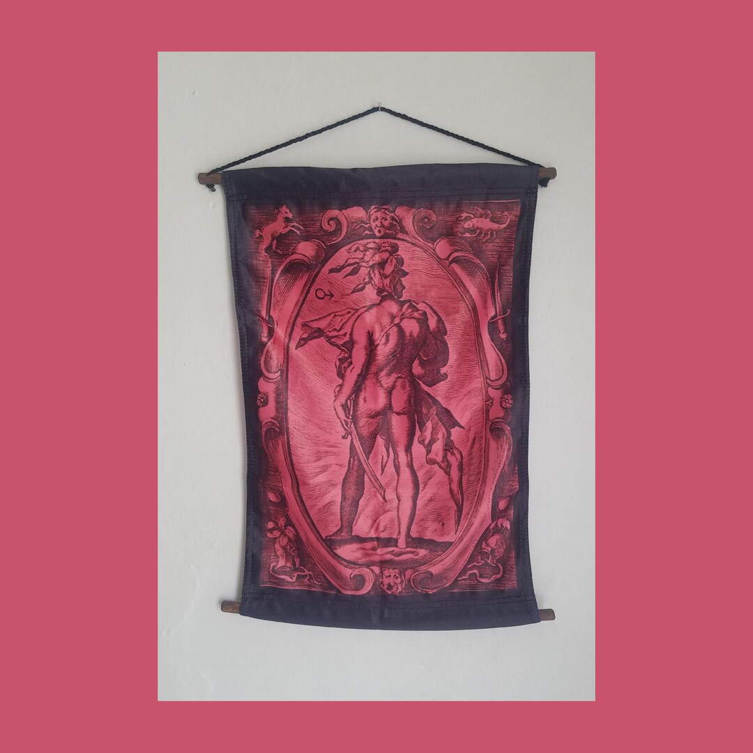 Roman God Mars Decorative Cloth Wall Hanging - Etsy