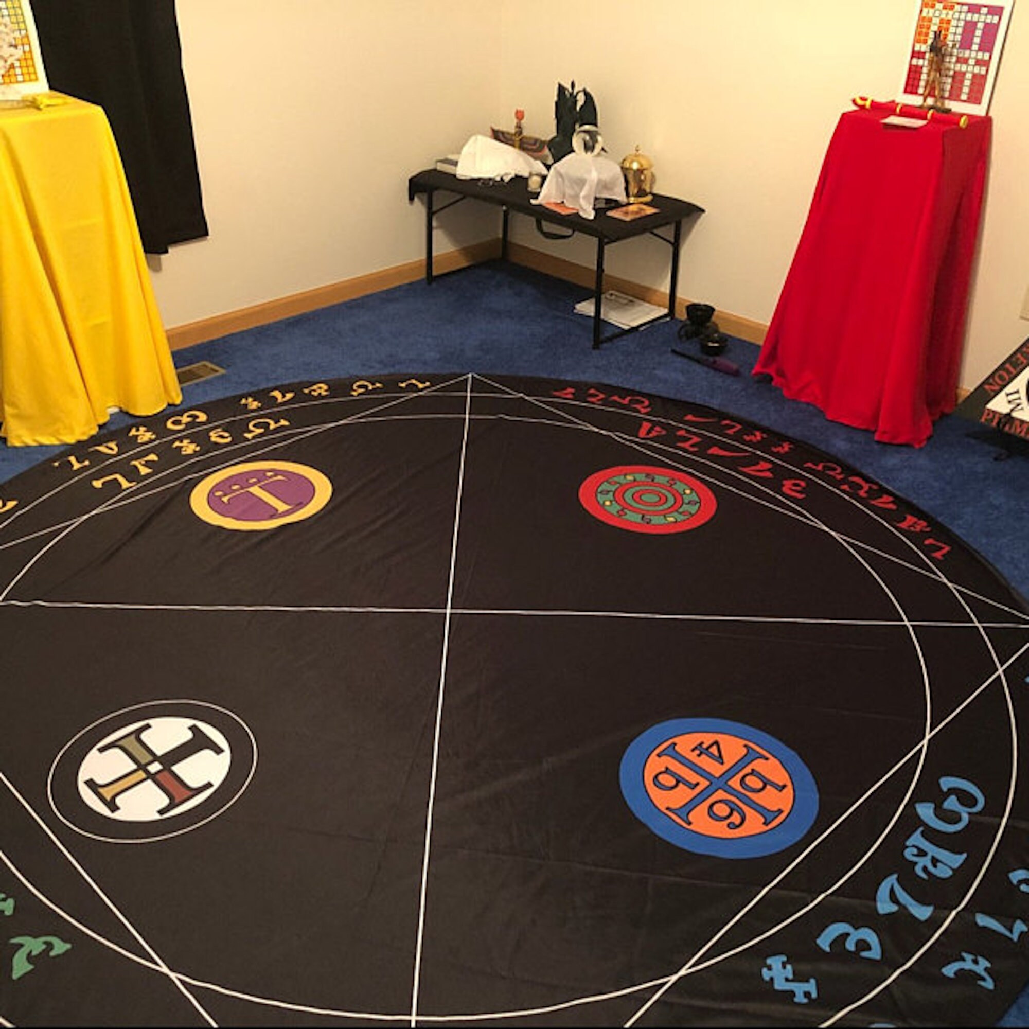 Lemegeton Goetia Ritual Circle Cloth - Etsy