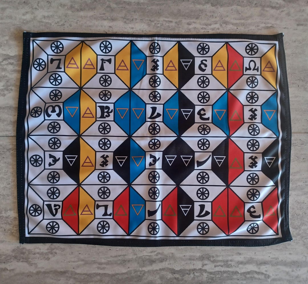 Enochian Tablet of Union 20inch / Ritual Altar Cloth - Etsy