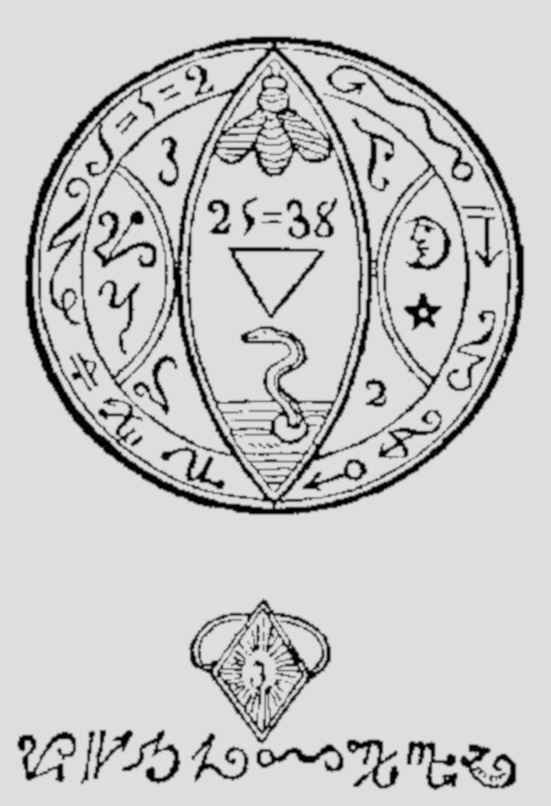 Black Pullet Magical Ring & Talisman Set 20 Grants the | Etsy