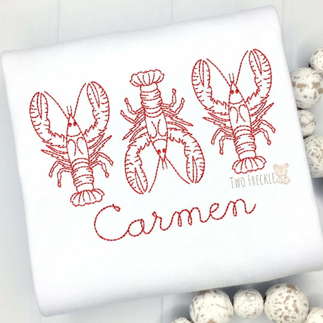 Crawfish Boil Shirt, Crawfish Embroidered Personalized Shirt ...