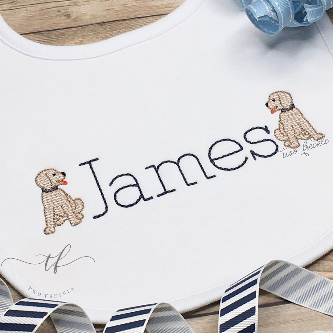 Baby Personalized Bib Personalized Dog Bib Baby Doggie Bib - Etsy