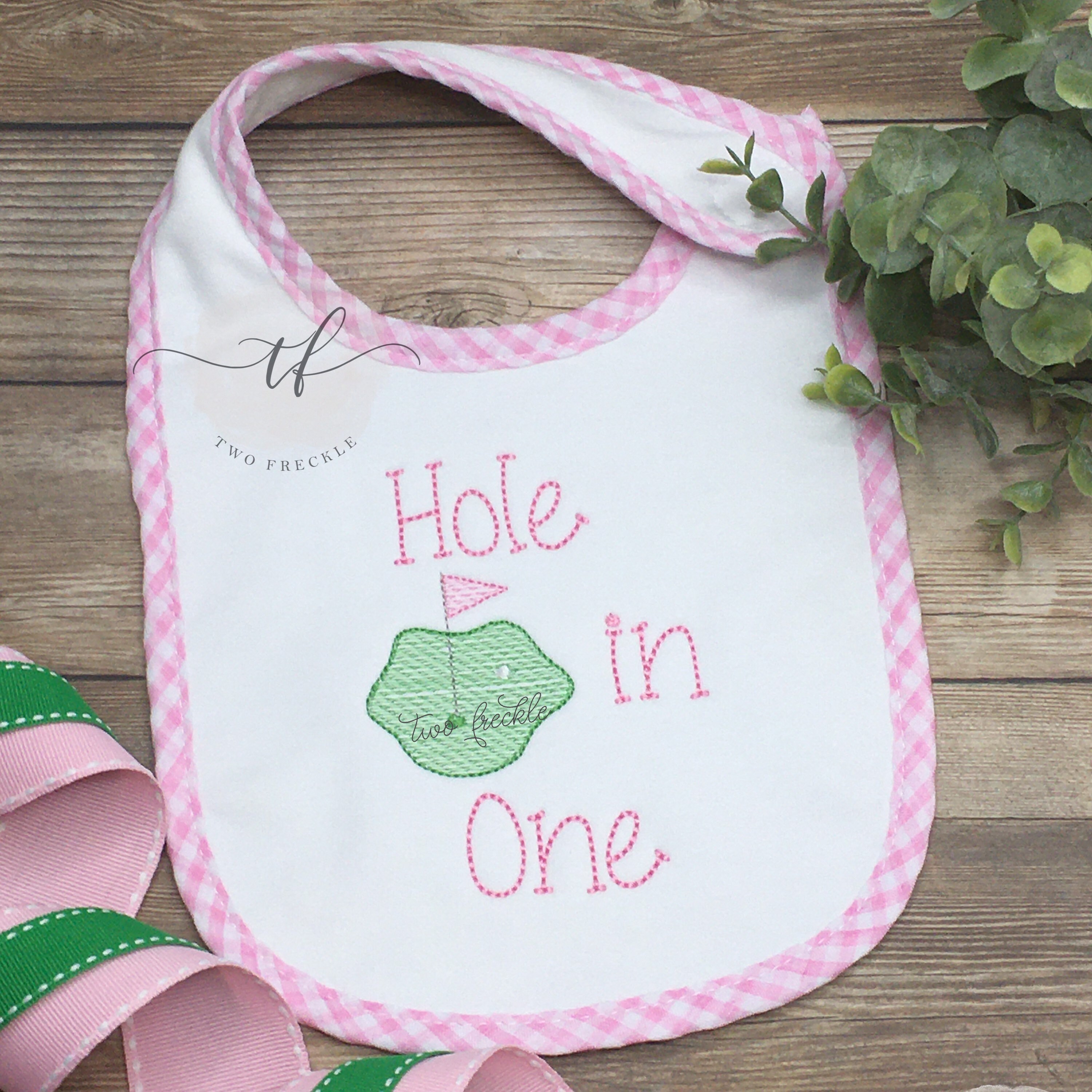 Personalized Golf Birthday Bib Girl Boy Golf Bib Hole in One | Etsy