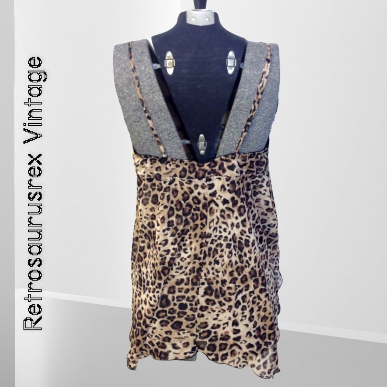 1980's Cheetah Print Baby Doll Chiffon Nightie Large / XL - Etsy