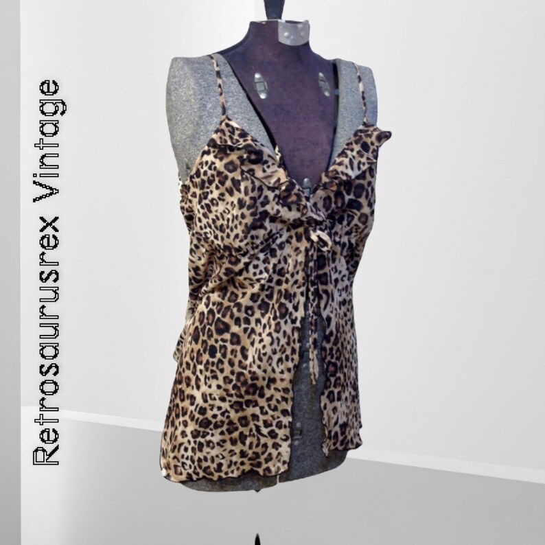 1980's Cheetah Print Baby Doll Chiffon Nightie Large / XL - Etsy