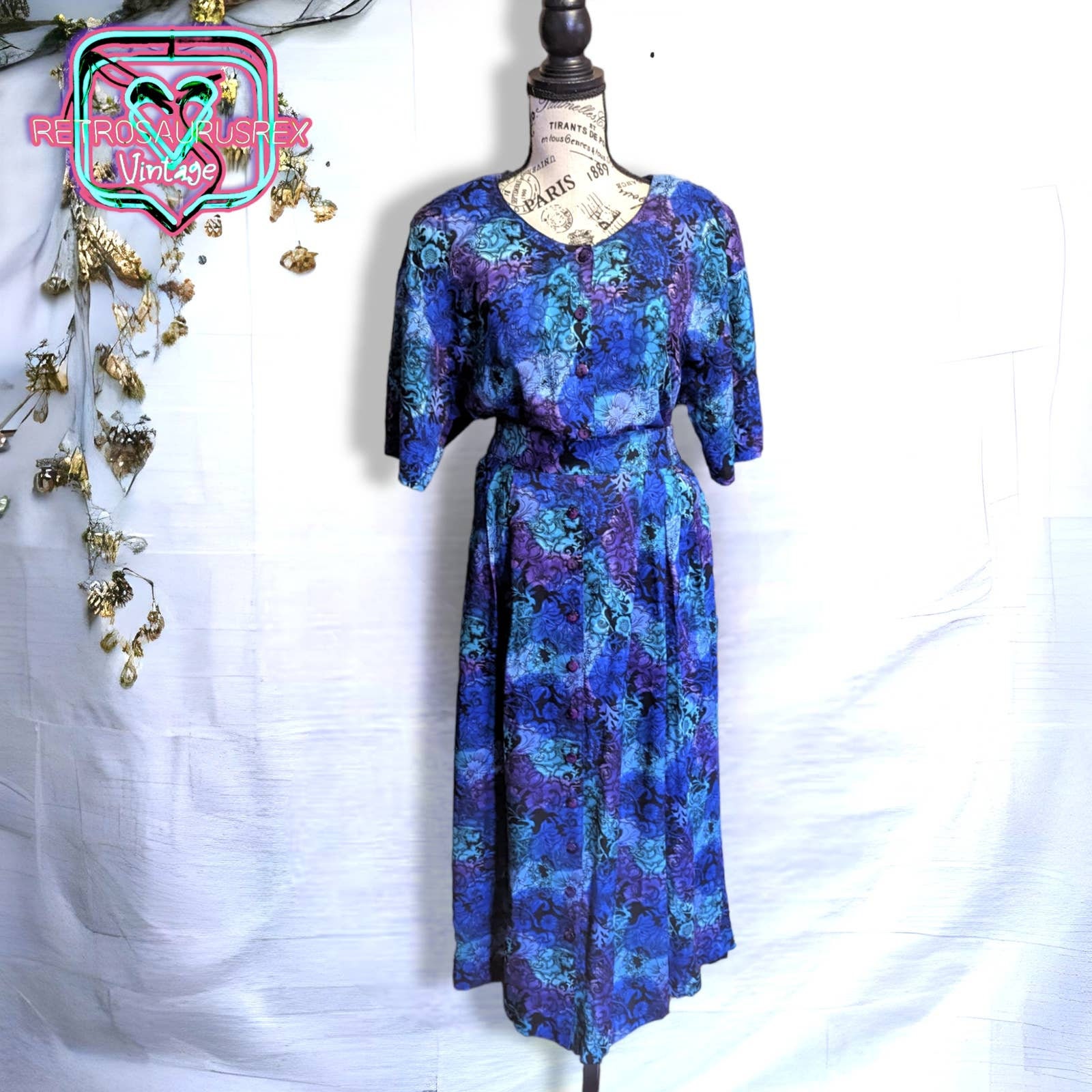 Vintage Siren Norton Mcnaughton Two Piece Skirt Outfit, Plus Size 16 - Etsy