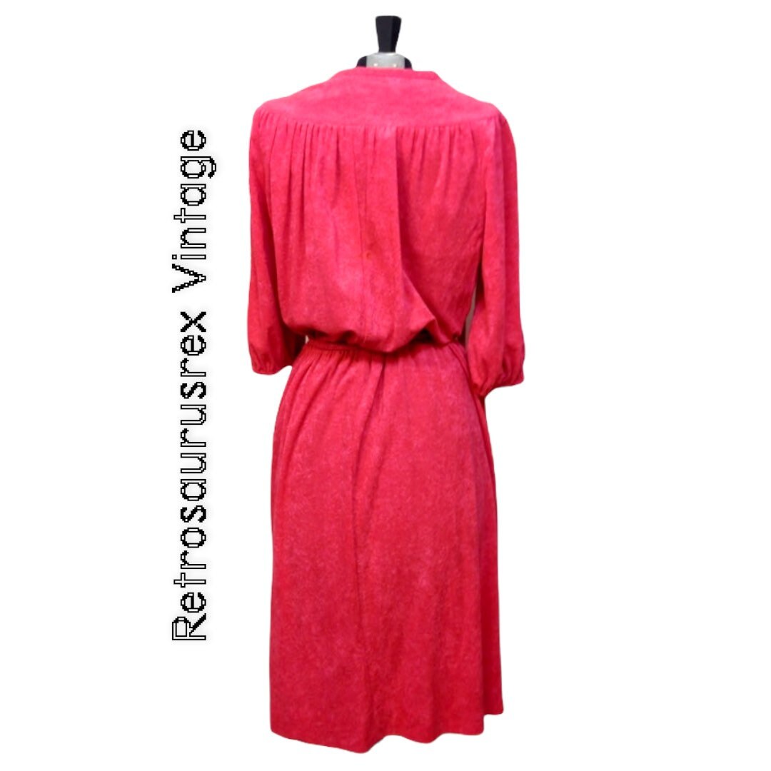 1970's Dark Pink Terry Cloth Bathing Suit Cover Up Size - Etsy