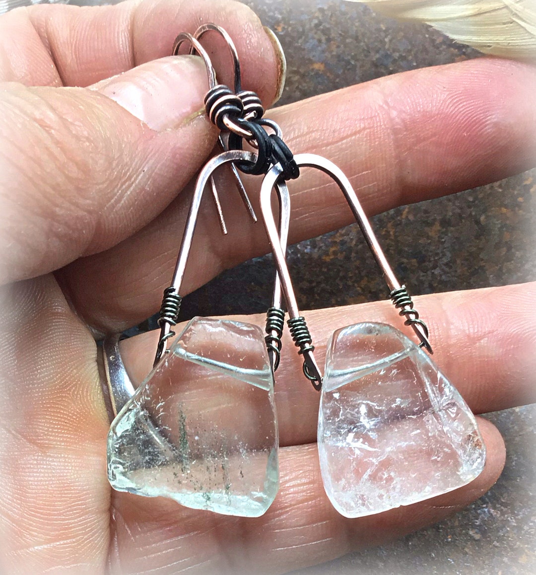 Raw Quartz Copper Arches by Weathered Soul Oxidized Copper - Etsy