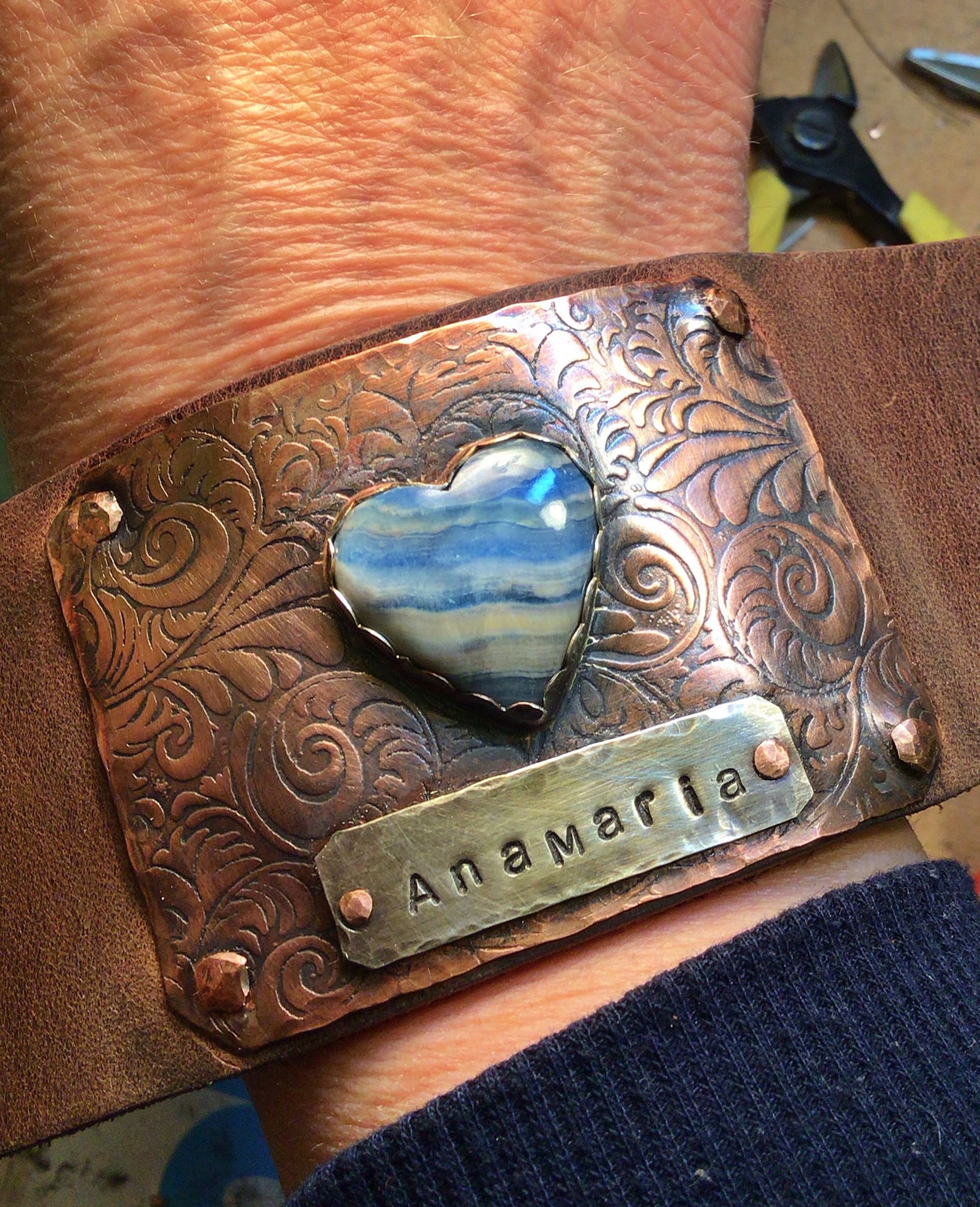 Custom Made Name Cuff by Weathered Soul - Etsy