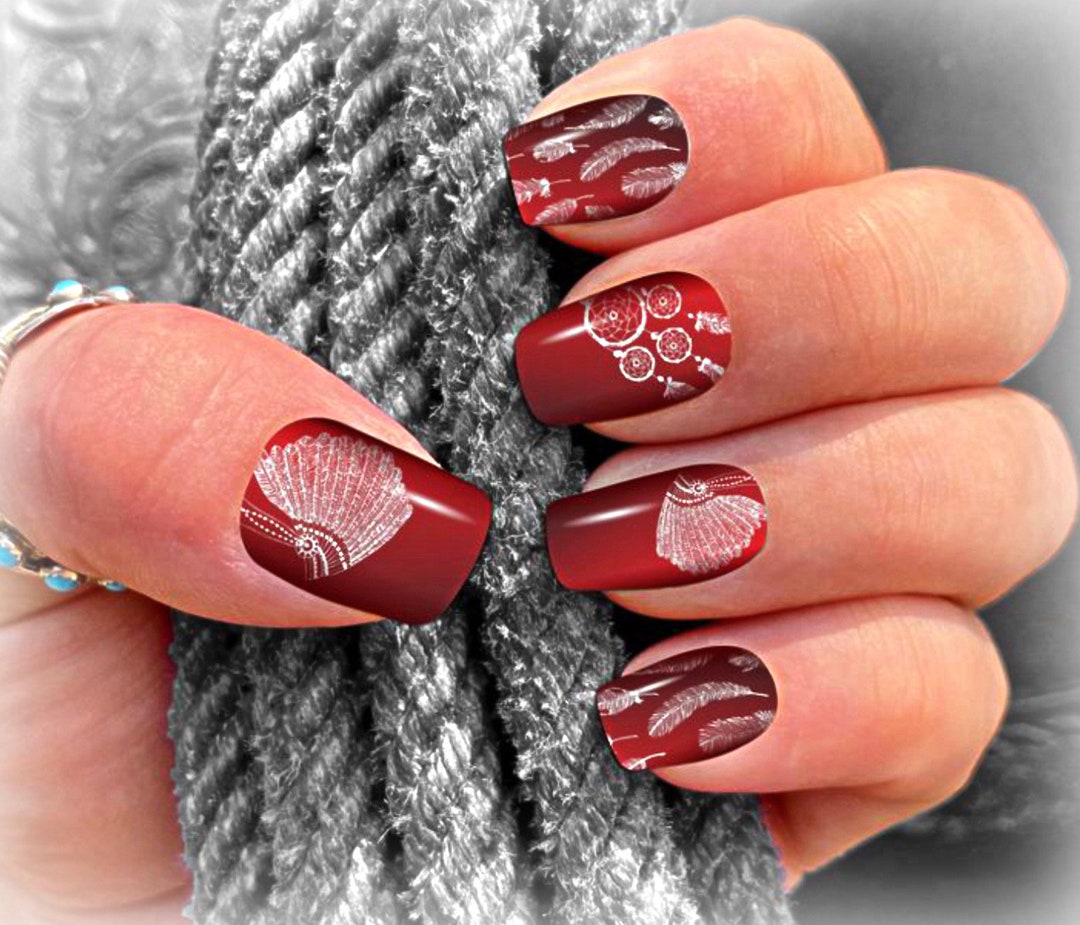 Retro Rodeo Nail Wraps, Real Nail Polish Stickers, Long Lasting,western ...