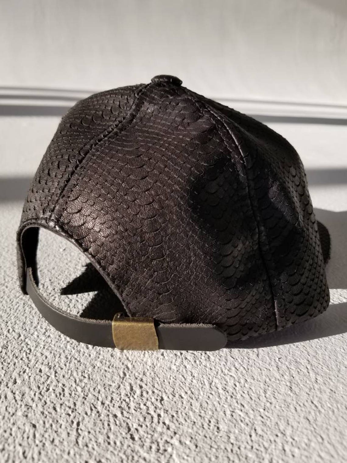 Laser Cut Leather Python Scale Baseball Hat - Etsy