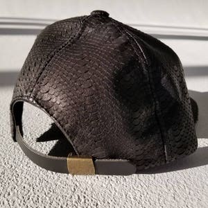 Laser Cut Leather Python Scale Baseball Hat - Etsy