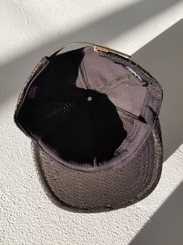Laser Cut Leather Python Scale Baseball Hat - Etsy