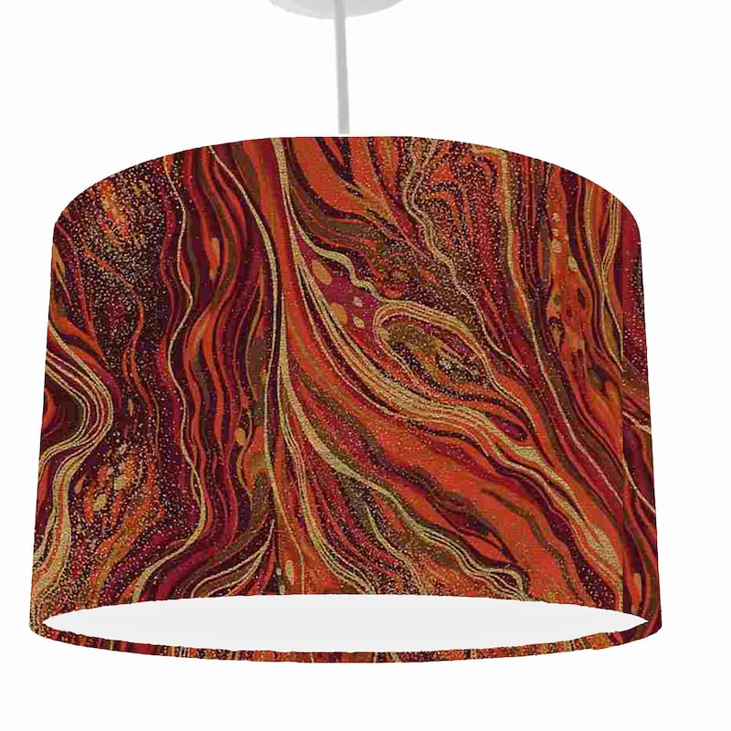 Orange Lamp Shade - Etsy UK