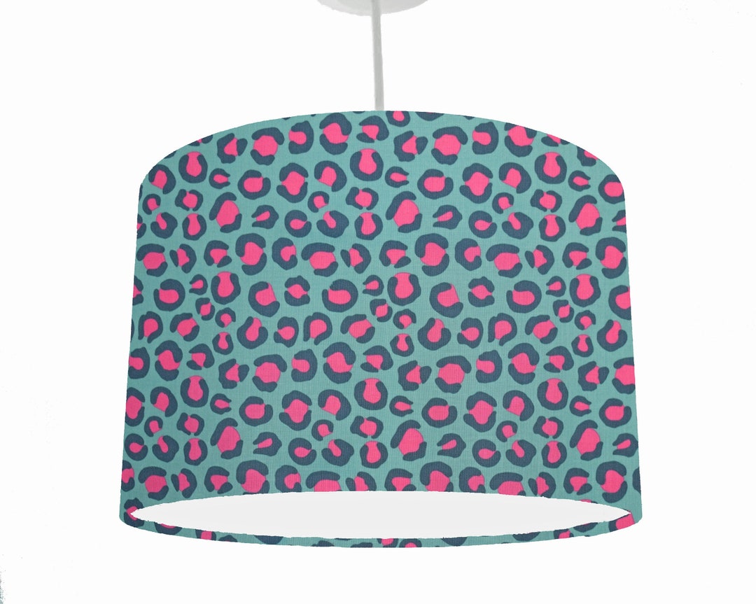 Leopard Print Lampshade Funky Lampshade Teenage Girl Bedroom - Etsy Sweden