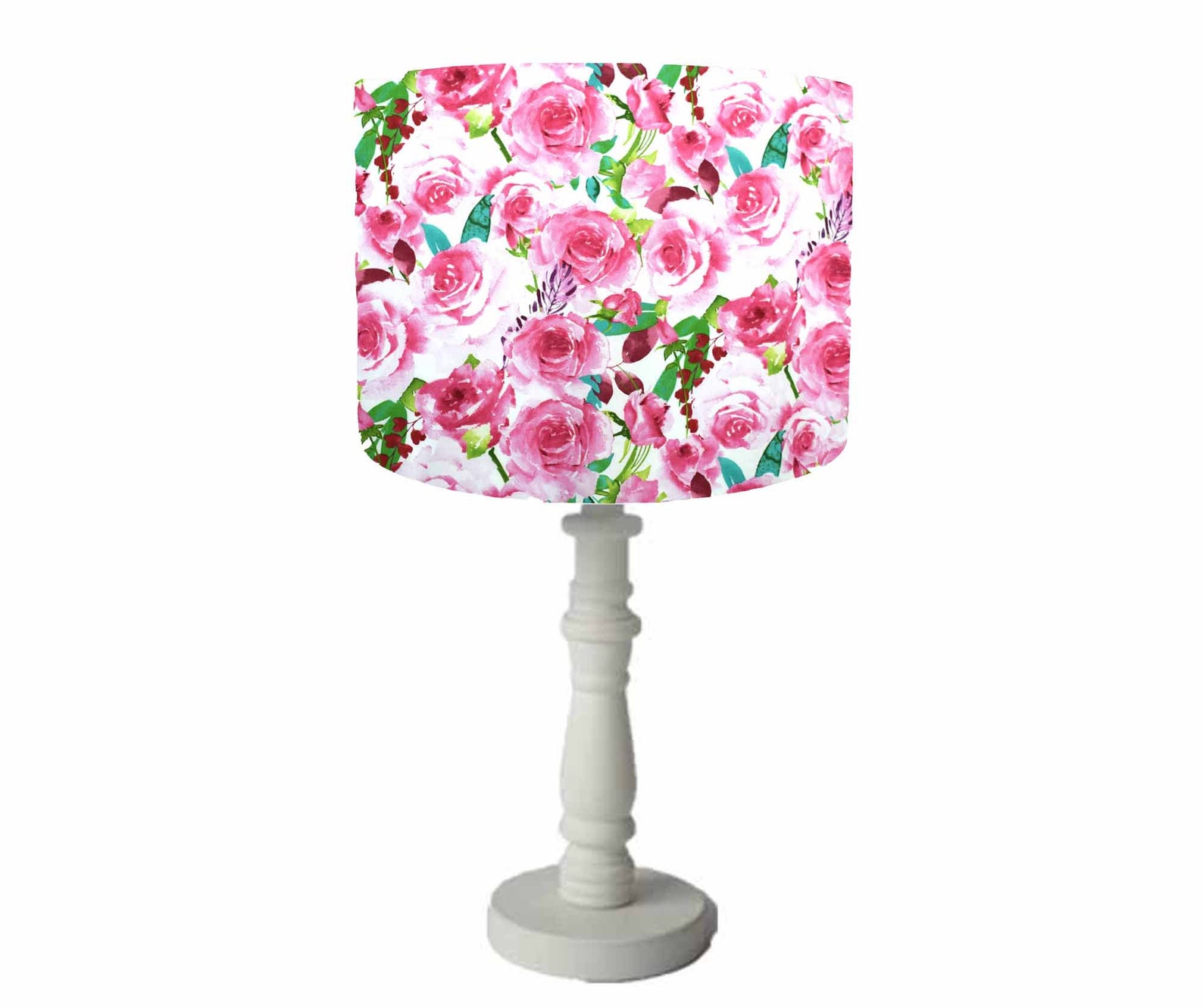 Pink Roses Lamp Shade Floral Bedroom Decor Pink Floral - Etsy France