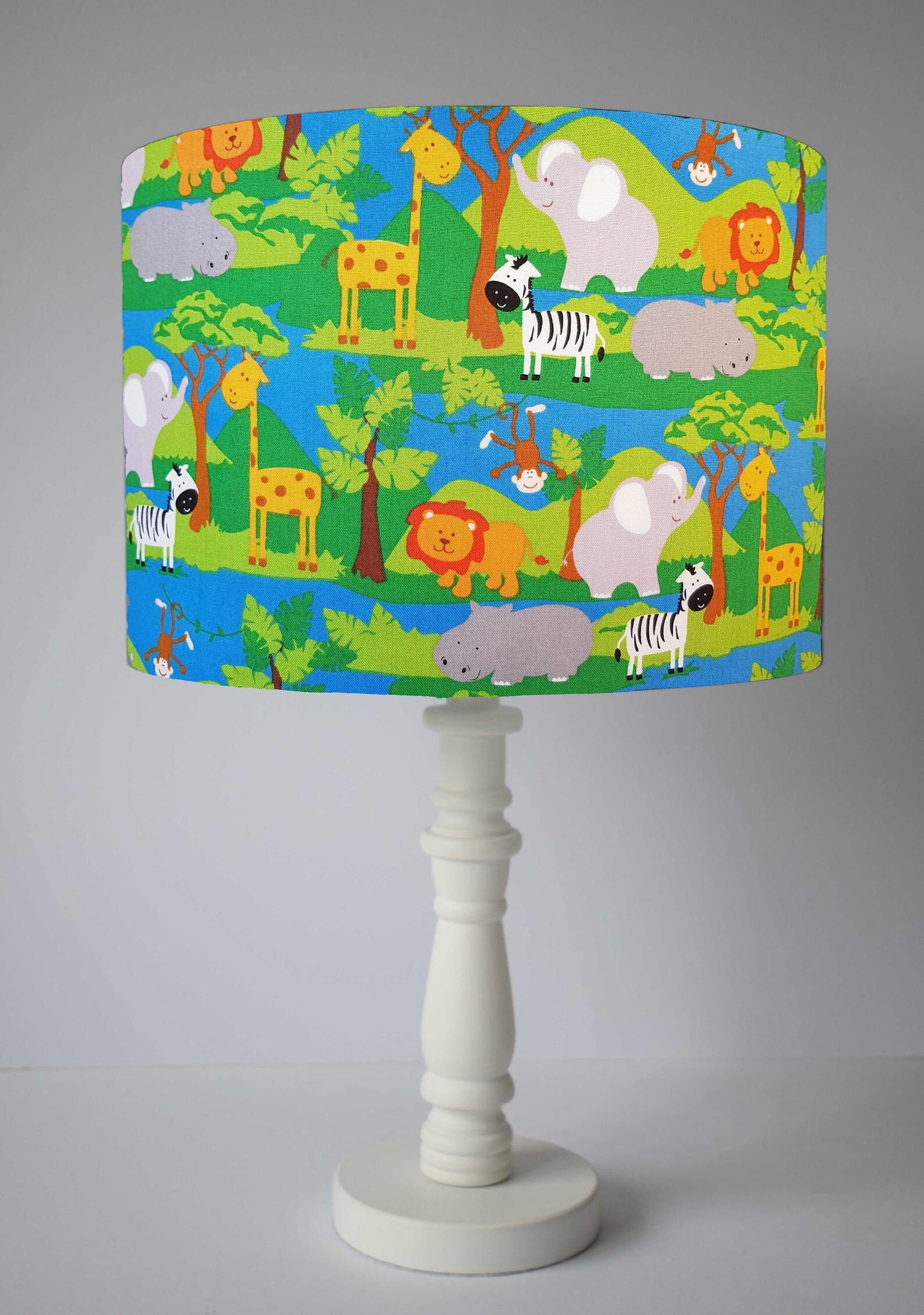 Jungle Animal Lampshade for Table Lamp Safari Animal Light - Etsy