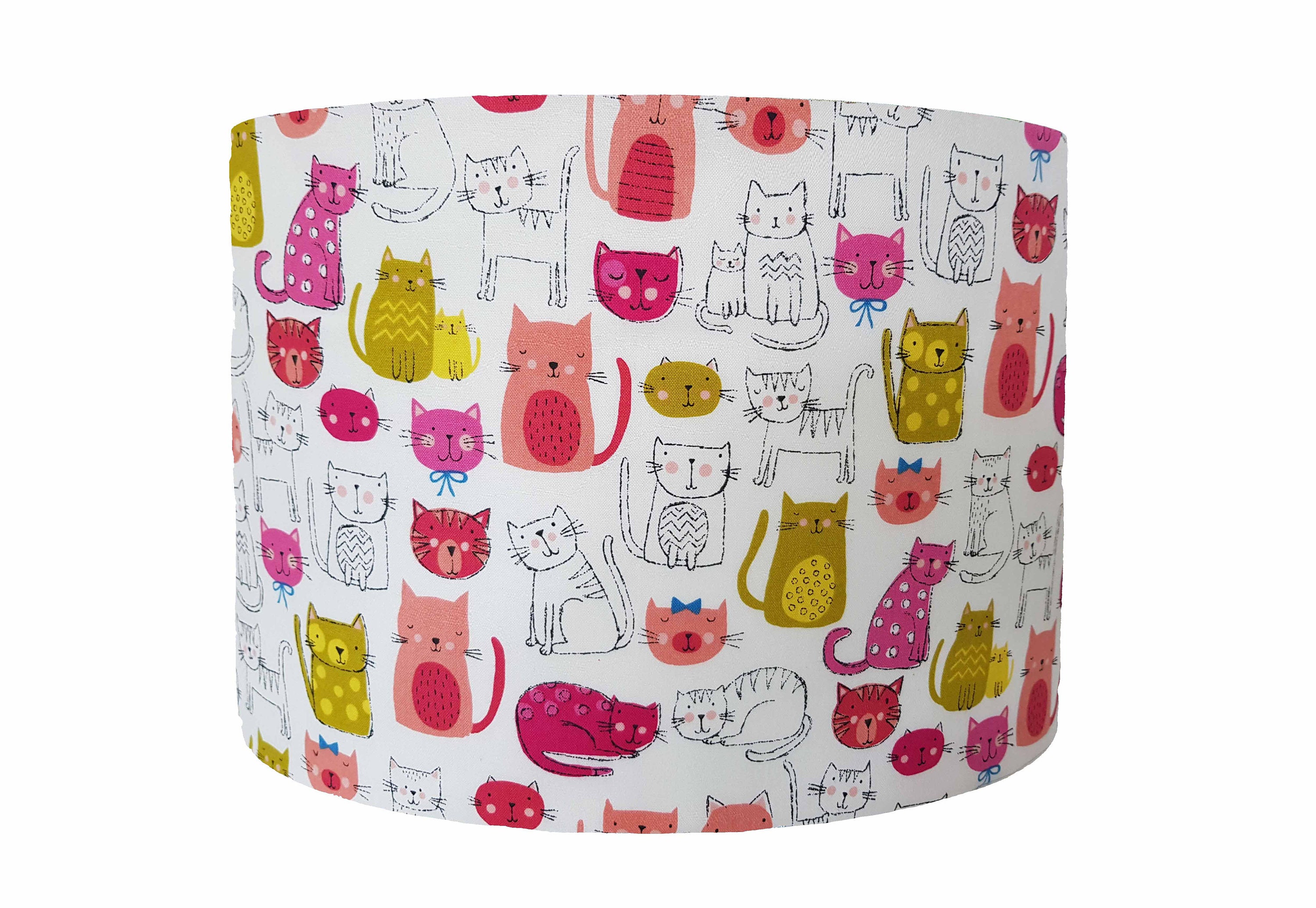 Pink Cat Lampshade Cat Light Shade Nursery Lampshade Ceiling | Etsy