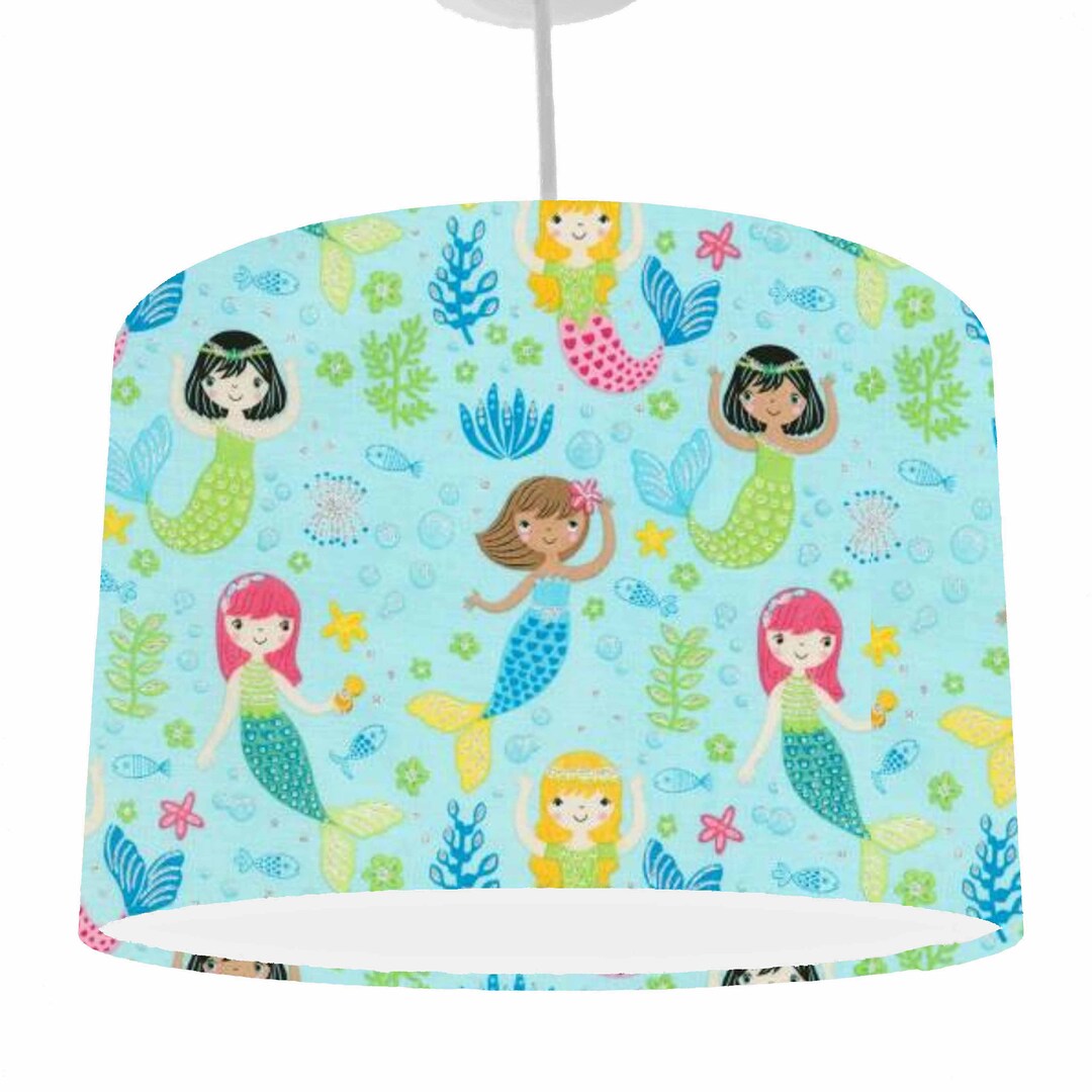 Mermaid Light Shades Ceiling, Under the Sea Nursery Decor Mermaid, Girl ...