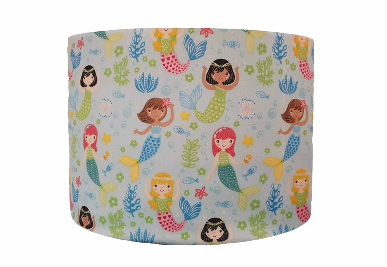 Mermaid Light Shades Ceiling Under the Sea Nursery Decor - Etsy