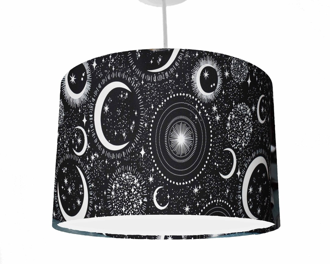 Moon and Star Lamp Shade Ceiling Celestial Home Decor - Etsy UK