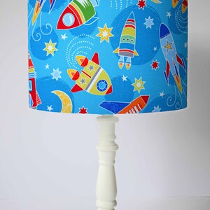 Rocket Lampshade Boys Space Room Decor, Toddler Room Accessories, Glow ...